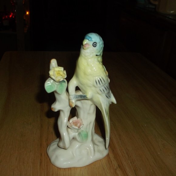 None | Accents | Vintage Fine China Parakeet Figure | Poshmark